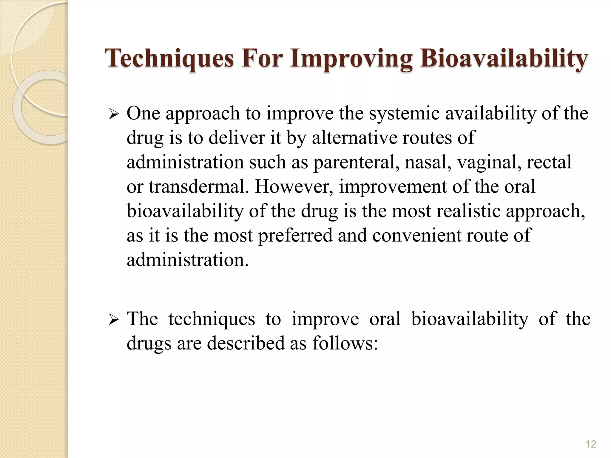 Bioavailability and bioequivalence study | PPTX