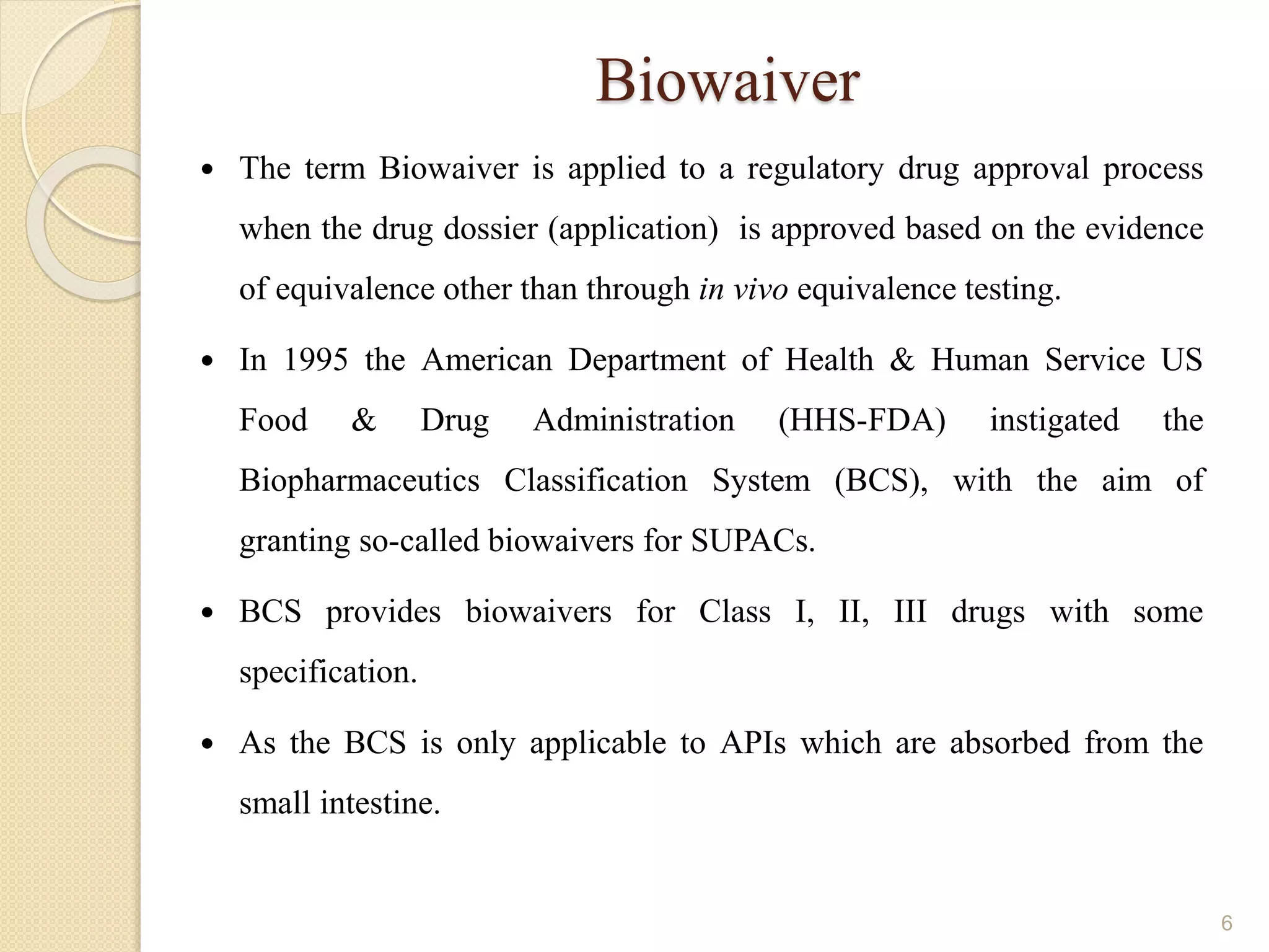 Bioavailability and bioequivalence study | PPTX