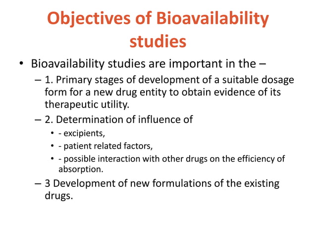 Bioavailability & Bioequivalance | PDF | Pharmaceutical Industry ...