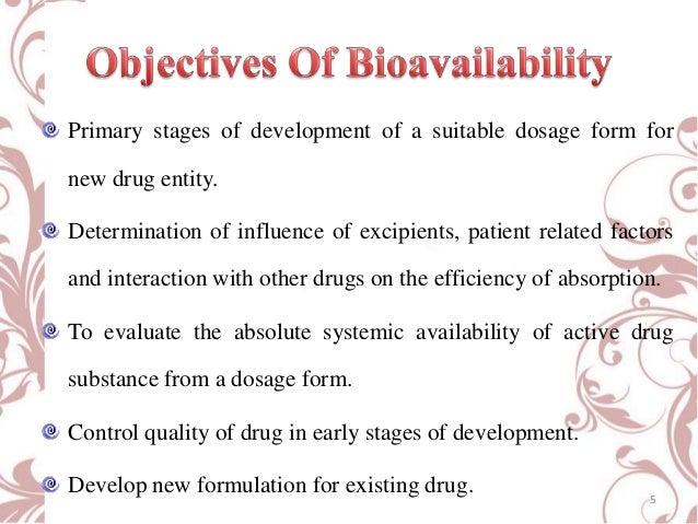 Bioavailability, Bioequivalence and BCS Classification