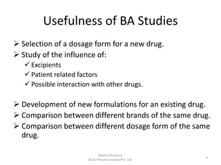 Bioavailability, Bioequivalence and Biowaiver | PPTX
