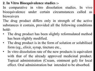 Bioavailability & Bioequivalence Studies | PPTX