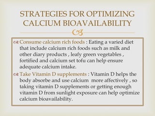BIOAVAILABILITY OF CALCIUM.pptx