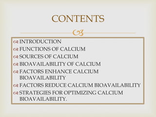 BIOAVAILABILITY OF CALCIUM.pptx