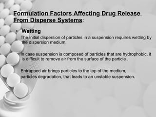 Bioavailability Of Disperse Dosage Form | PPT