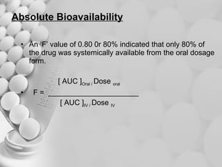 Bioavailability Of Disperse Dosage Form | PPT