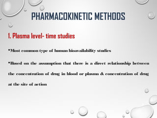 Measurement of bioavailability | PPT