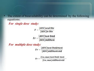 Bioavailability ppt | PPT