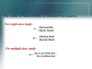 Bioavailability ppt | PPT