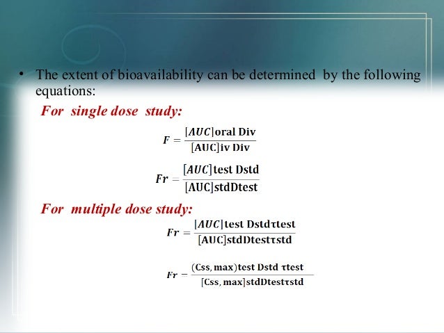 Bioavailability ppt