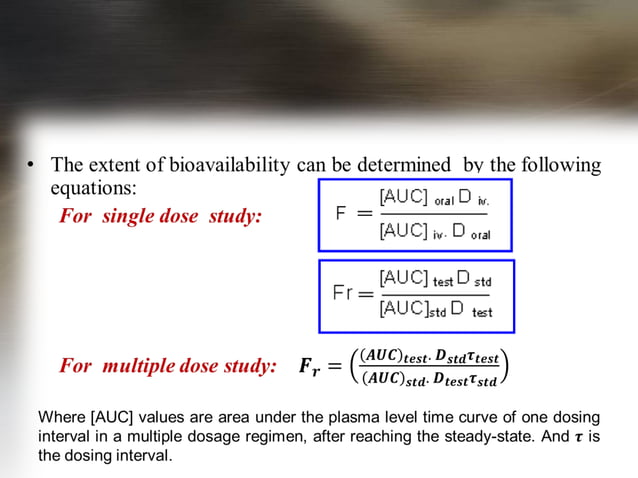 Methods of Assessing Bioavailability | PPT | Pharmaceutical Industry ...