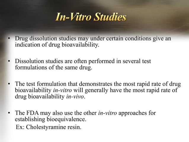 Methods of Assessing Bioavailability | PPT | Pharmaceutical Industry ...