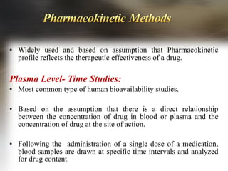 Methods of Assessing Bioavailability | PPT