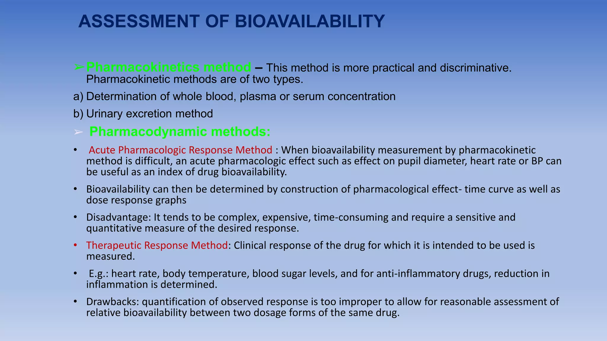 Bioavailability & Bioequivalence ppt | PPT