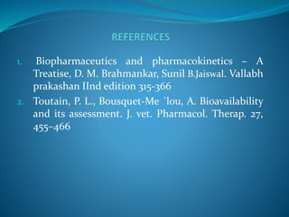 Bioavailability ppt | PPT