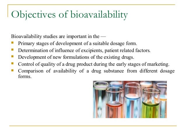 Bioavailability studies