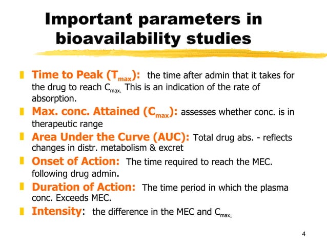 Bioavailability studies lecture7 | PPT