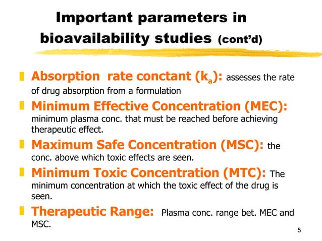 Bioavailability studies lecture7 | PPT