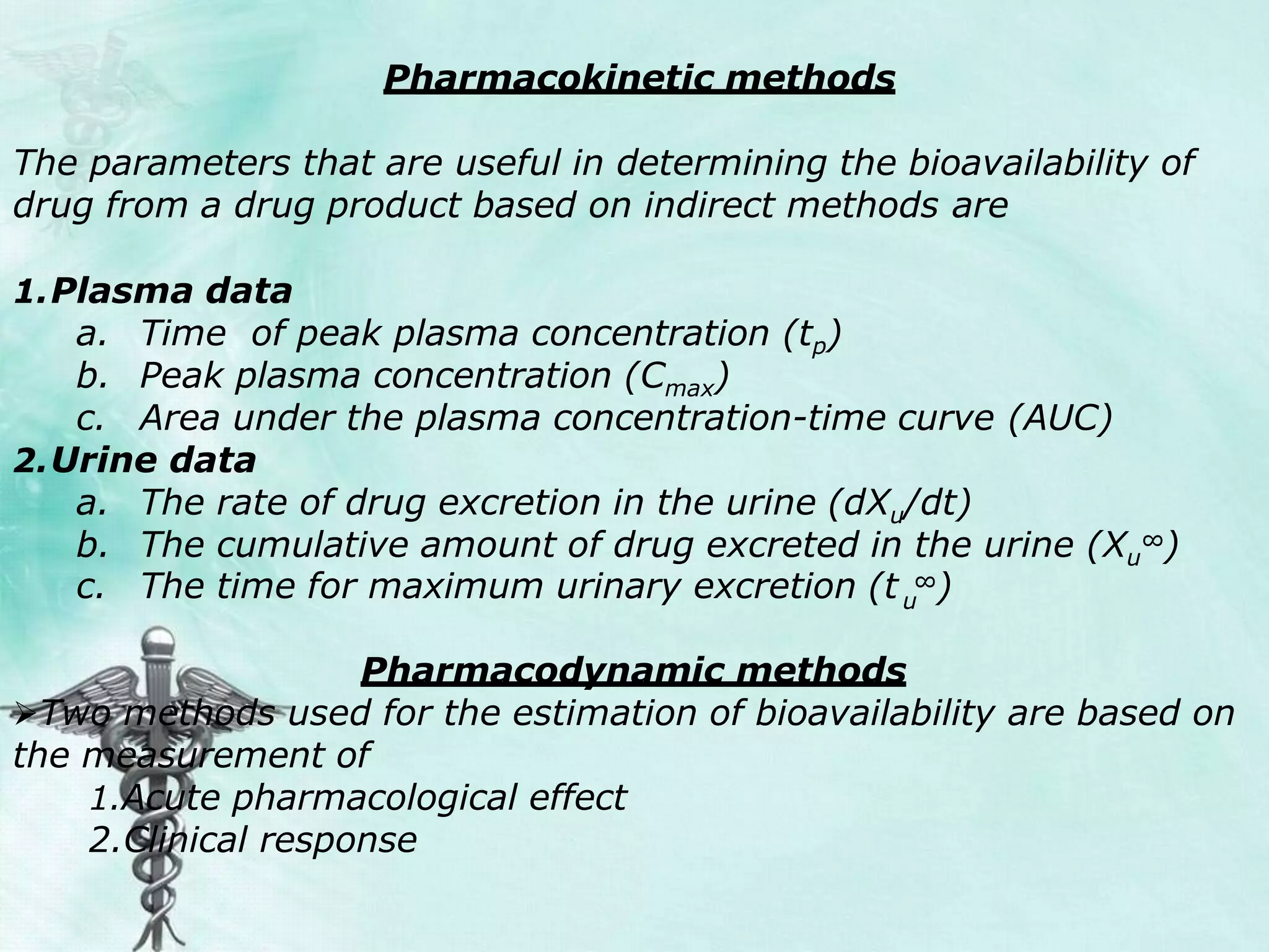 Bioavailability testing protocol | PPTX