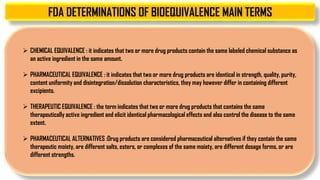 BIOAVAILABILITY AND BIOEQUIVALENCE | PDF