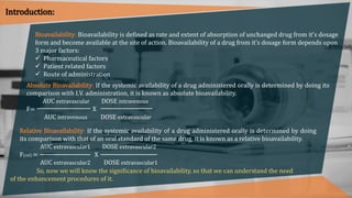 Bioavailability enhancement | PPT