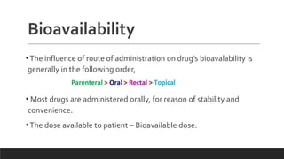 Bioavailability | PPTX