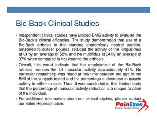 Bioback clinical presentation | PPT