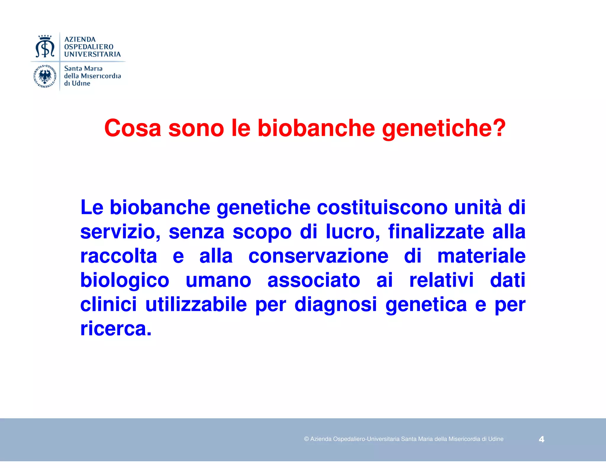 Biobanca e SLA | PDF