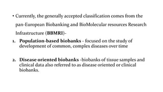 Biobanking | PPTX