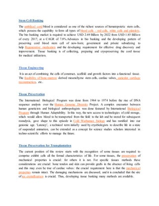 Bio banking synopsis | DOCX