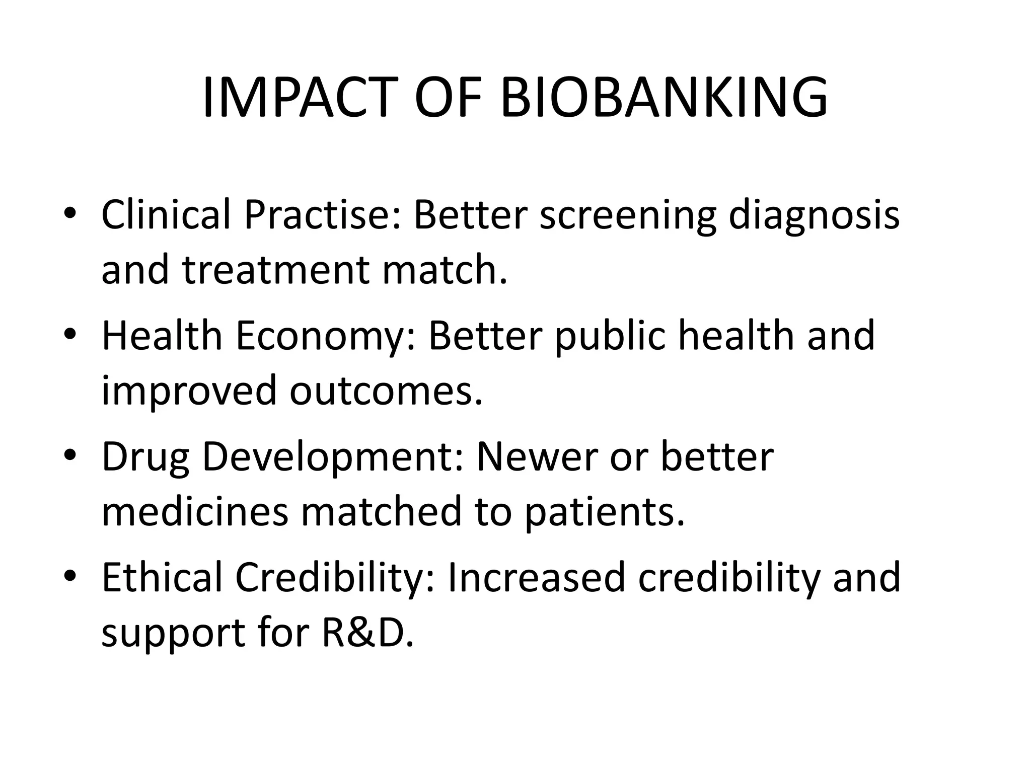Biobanking | PPTX