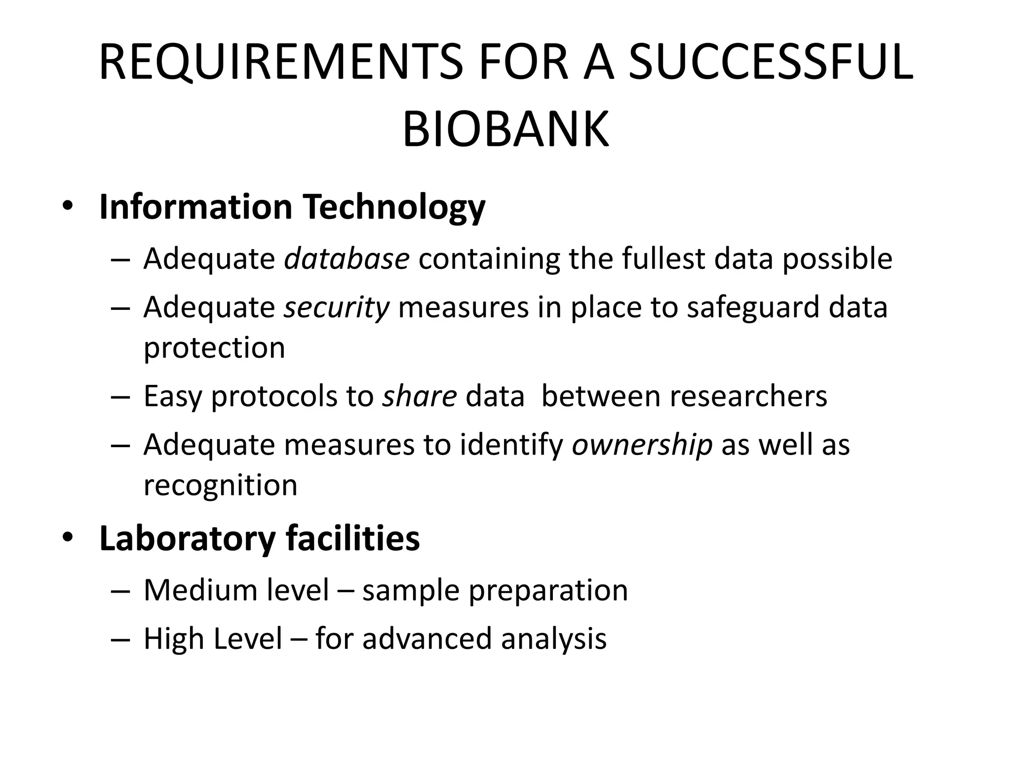 Biobanking | PPTX