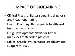 Biobanking | PPTX
