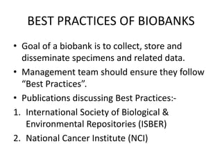 Biobanking | PPTX