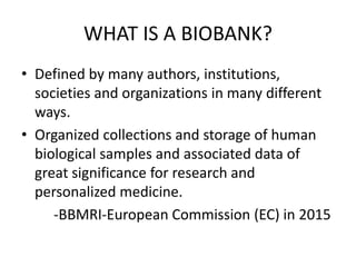 Biobanking | PPTX