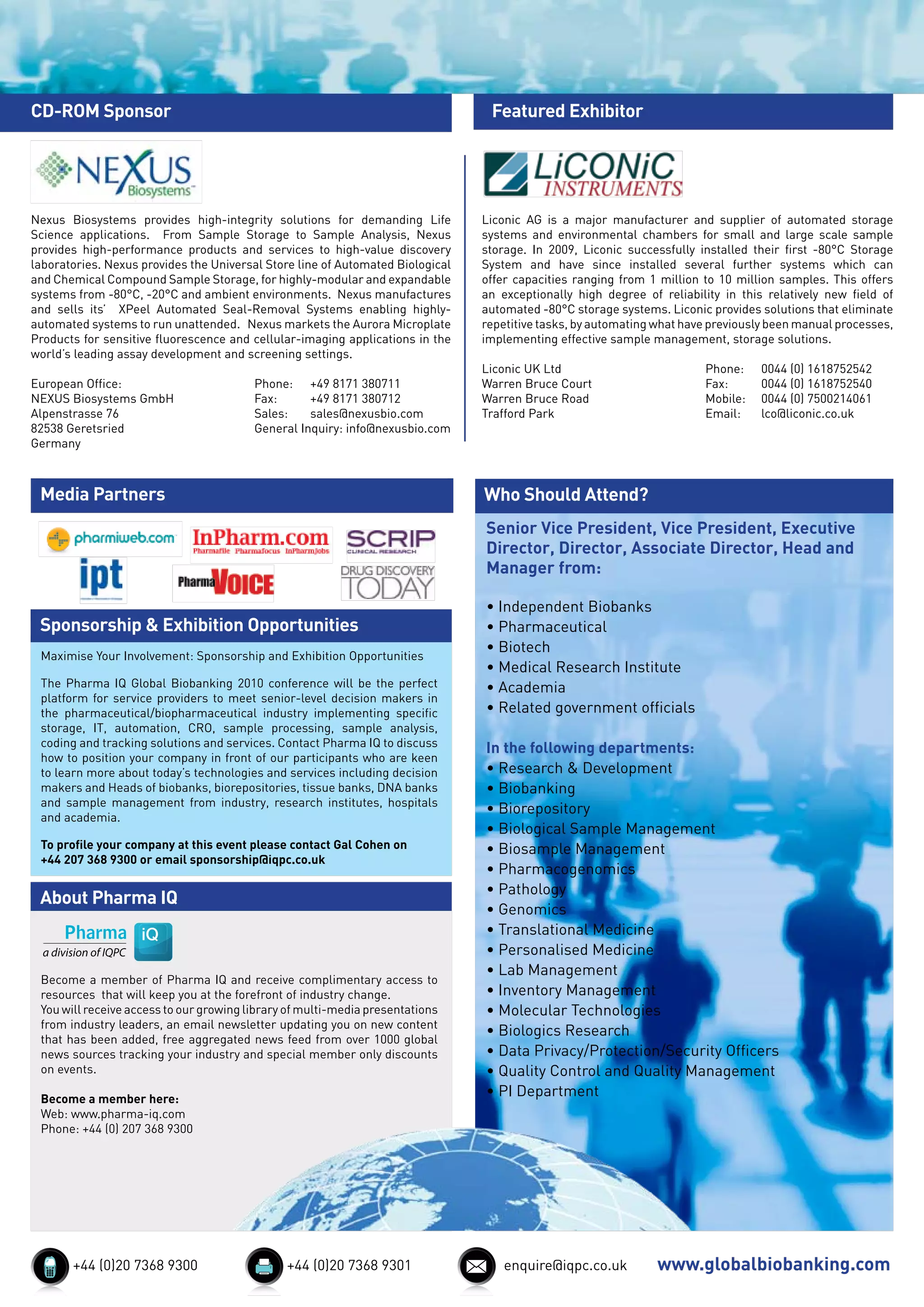 Biobanking 2010 Brochure | PDF