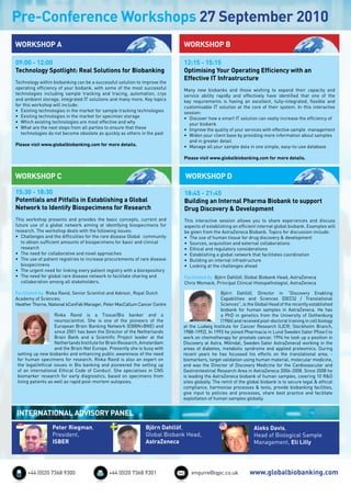 Biobanking 2010 Brochure | PDF