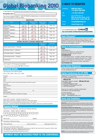 Biobanking 2010 Brochure | PDF