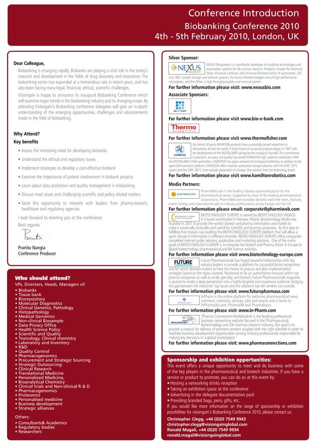 Biobanking 2010 Ta | PDF