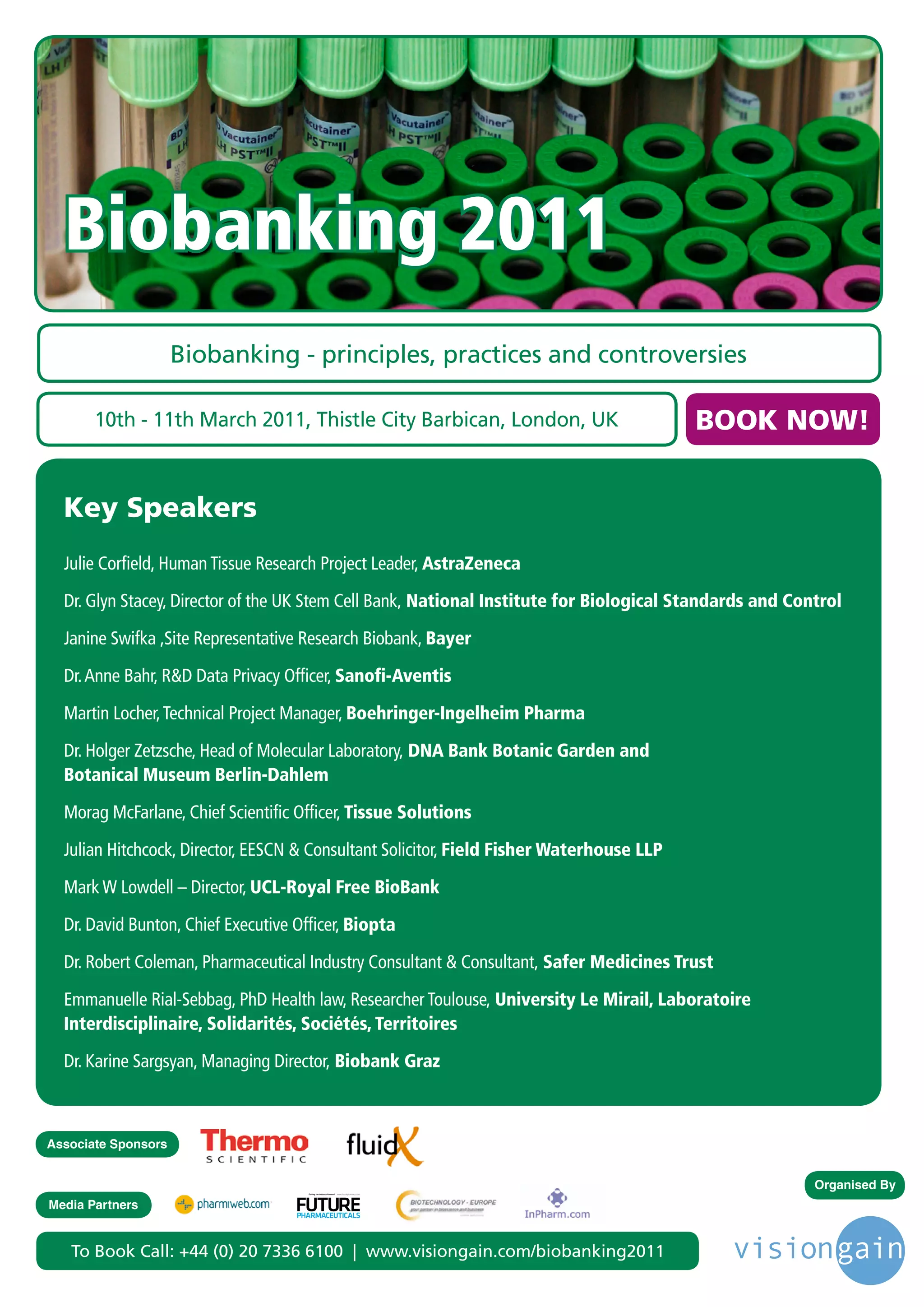 Biobanking 2011 | PDF