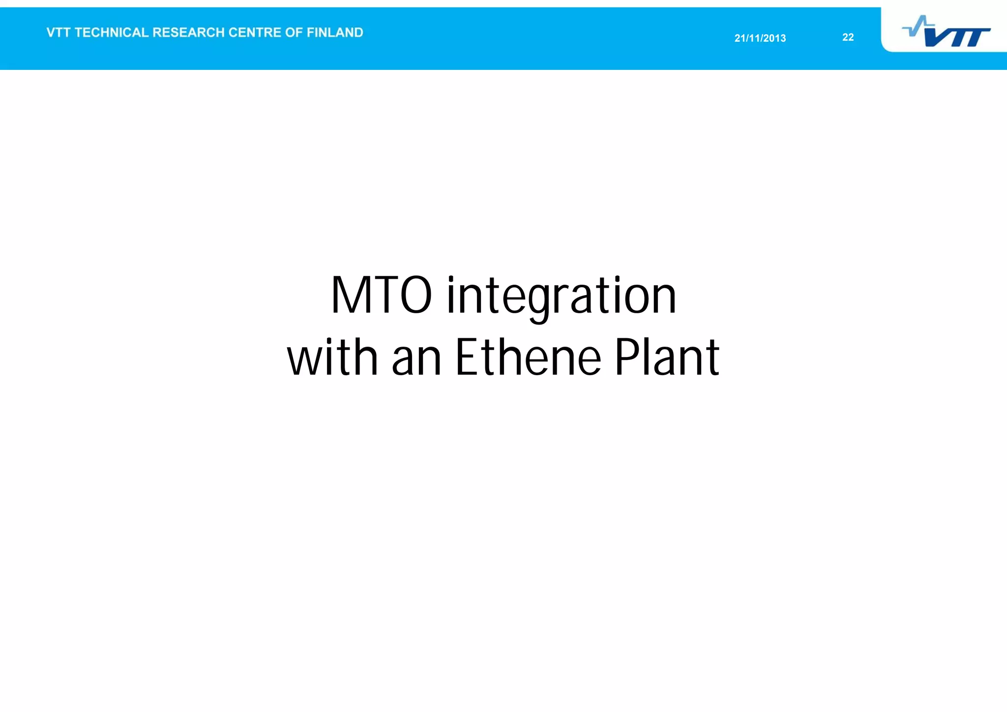 Bio-based materials and fuels via methanol - The role of integration | PDF
