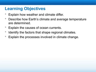 Climate, Weather and Life - Biology SAVVAS | PPT