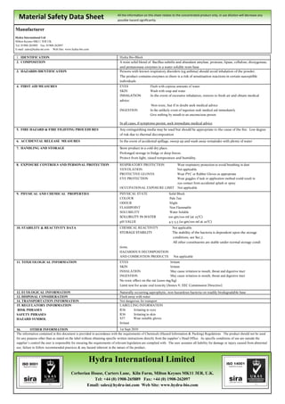 Hydra Bio Blocks for Grease Trap Bacteria Treatment | PDF