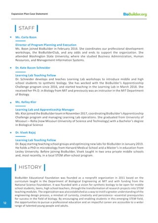 Biobuilder Expansion Plan | PDF