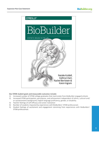Biobuilder Expansion Plan | PDF | Biotech and Biomedical Industry ...