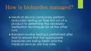 Bioburden: 4 Facts You Need to Know | PPTX | Infectious Diseases ...