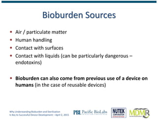 Understanding How Bioburden and Sterilization Affect Medical Devices | PPTX