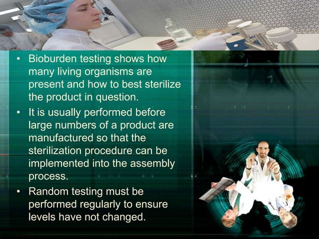 Bioburden Testing | PPTX | Biotech and Biomedical Industry | Industries