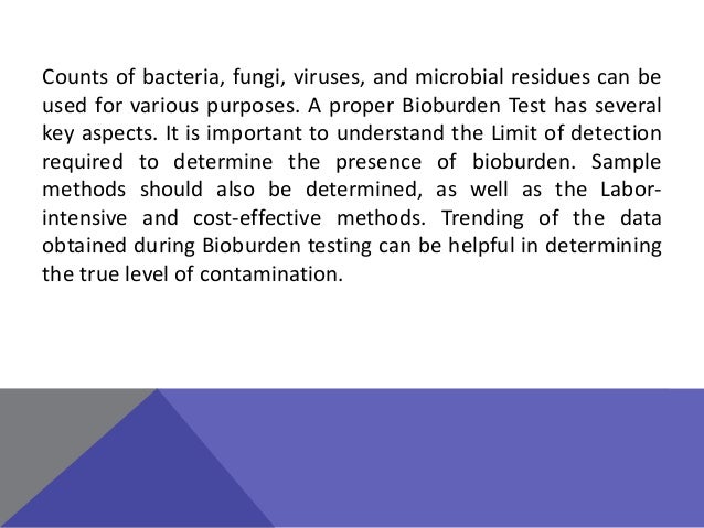 Bioburden Testing | PDF
