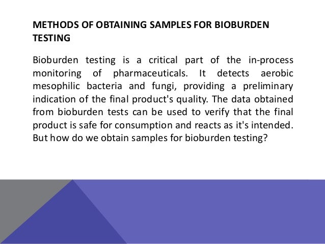 Bioburden Testing | PDF